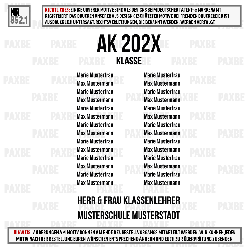 ABITURIENTEN 852.1 AK Abschluss-Pullis Abi-Pullis & Shirts