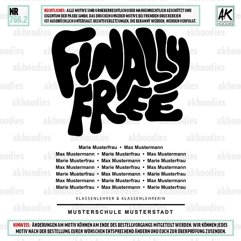 FINALLY FREE 766.2 AK Abschluss-Pullis Abi-Pullis & Shirts